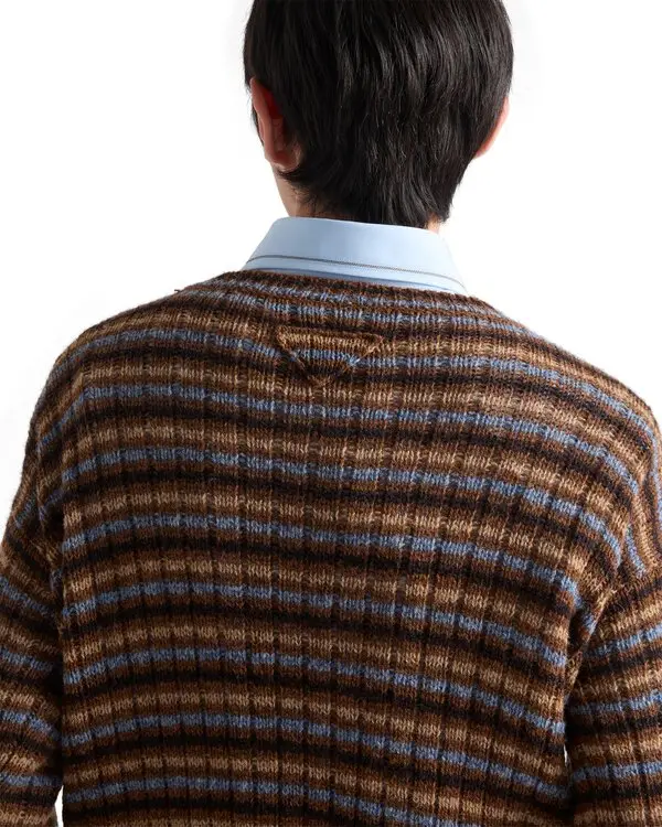 Prada Shetland Wool Boat Neck Sweater