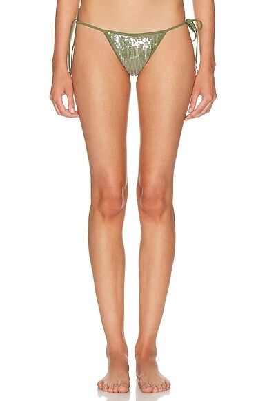 TROPIC OF C Sequin Praia Bikini Bottom