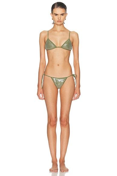 TROPIC OF C Sequin Praia Bikini Bottom