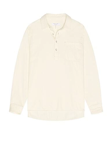 Rag & Bone Popover Shirt - Ecru