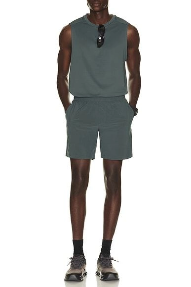 Beyond Yoga Pivotal 2.0 7 Lined Short - Slate Green
