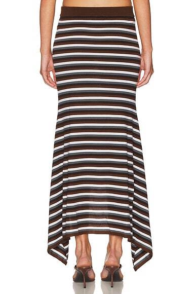 Monse Stripe Cascade Skirt