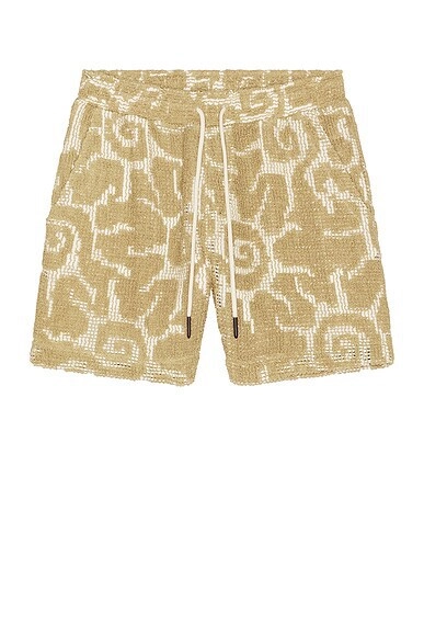 Oas Porto Textured Shorts - Beige
