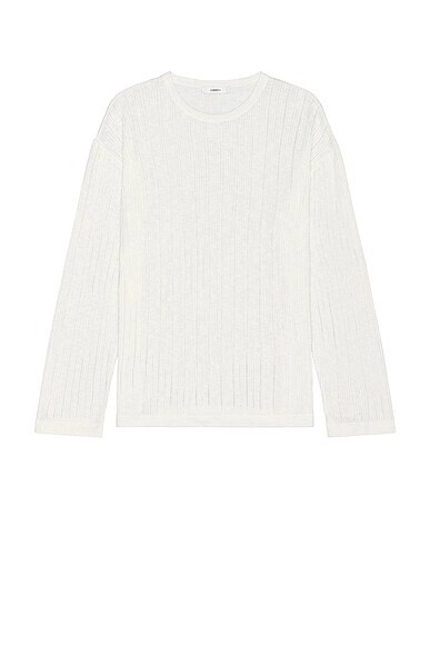 Commas Pointelle Knit Sweater - Off White