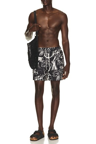 Oas Gensou Swim Shorts - Black