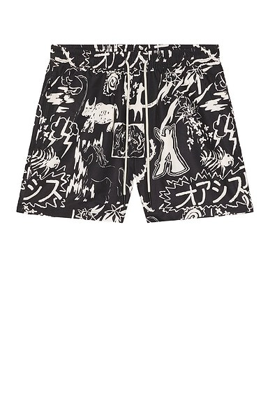 Oas Gensou Swim Shorts - Black