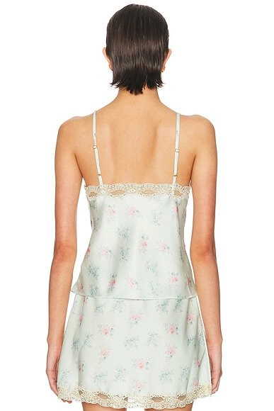 LoveShackFancy Lamora Top - Eucalyptus
