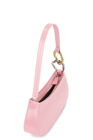 Staud Ollie Bag In Polished Calf Leather - Cherry Blossom