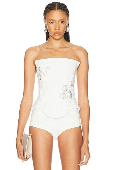 Ila Corset Top With Sequin Embellishments