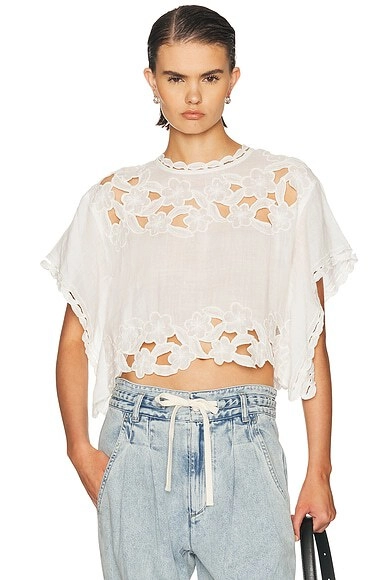 Isabel Marant Étoile Relda Eyelet Top