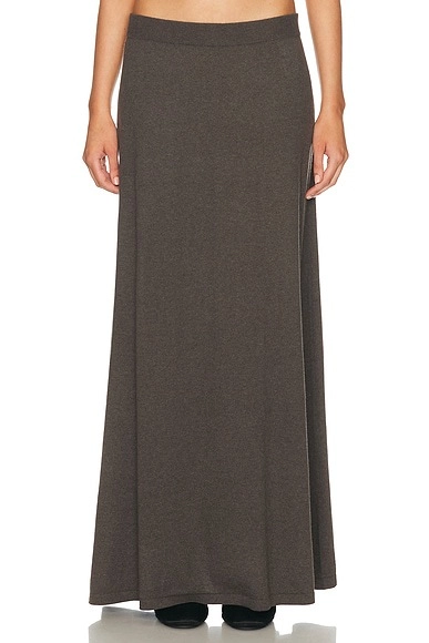 LISA YANG Adrienne Skirt - Deep Walnut