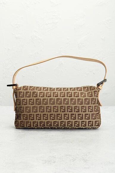 Fendi Zucchino Baguette Shoulder Bag