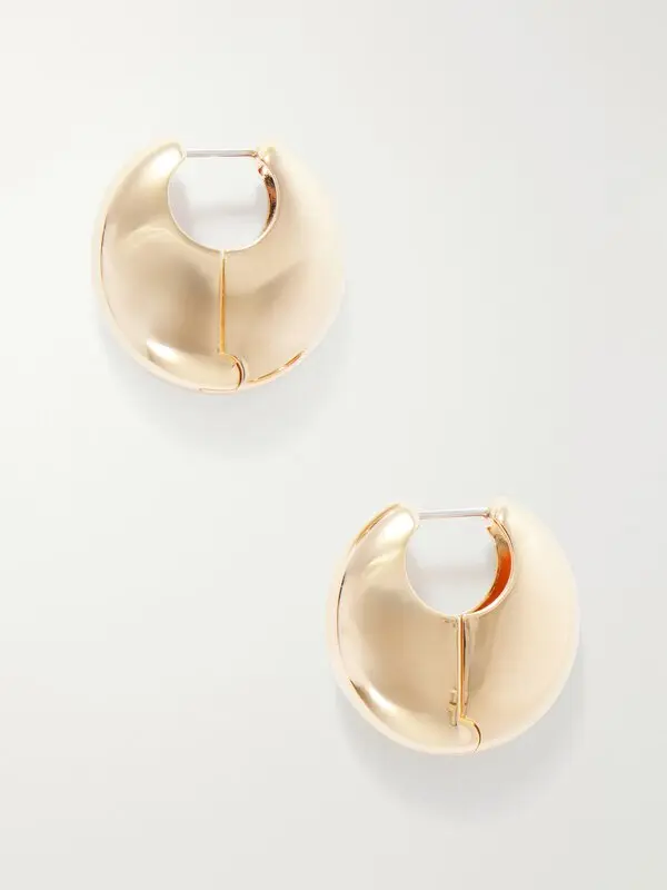 LAURA LOMBARDI Ferma Hoop Earrings - Gold