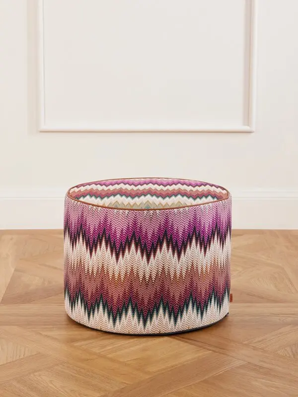 Missoni Phrae Striped Cylinder Pouf - Multi