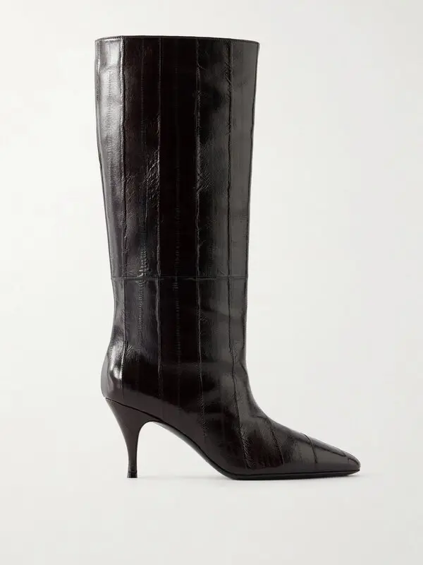HERBERT LEVINE Silhouette Knee-high Stiletto Boots - Brown