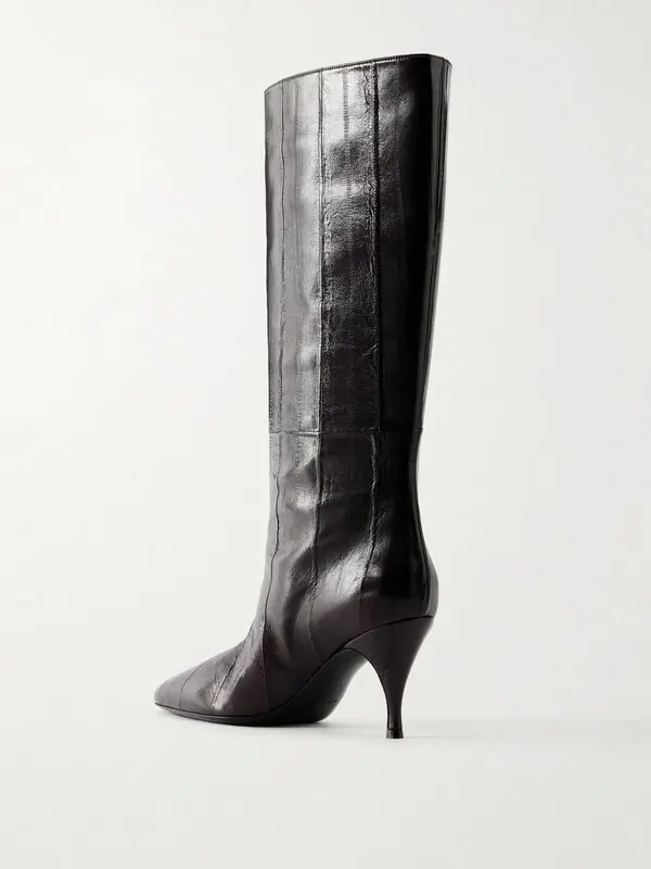 HERBERT LEVINE Silhouette Knee-high Stiletto Boots - Brown