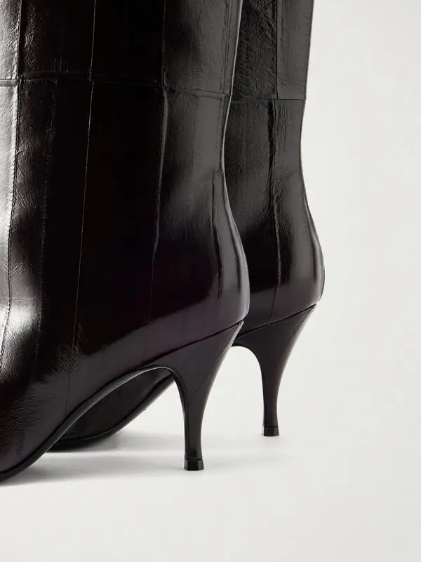 HERBERT LEVINE Silhouette Knee-high Stiletto Boots - Brown