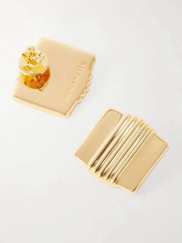 DEHANCHE Elysées -plated Brass Stud Earrings