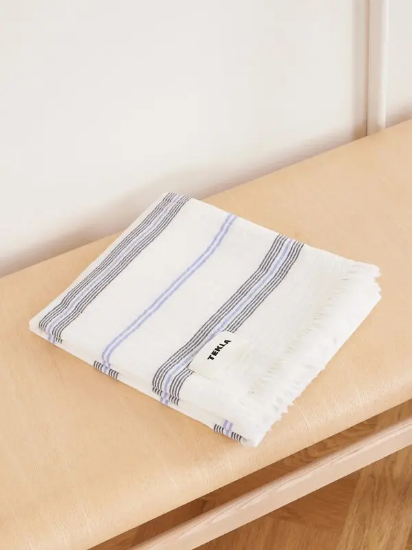 TEKLA Striped Cotton Sarong - Multi
