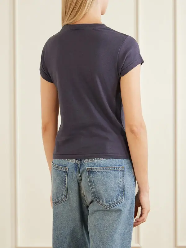 Sporty & Rich Printed Cotton-jersey T-shirt