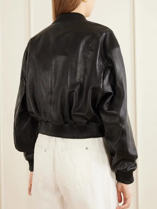 ARMA Hannan Leather Bomber Jacket