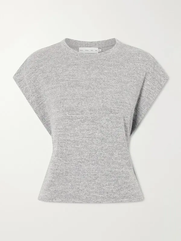 Proenza Schouler White Label Reeva Jersey T-shirt - Gray