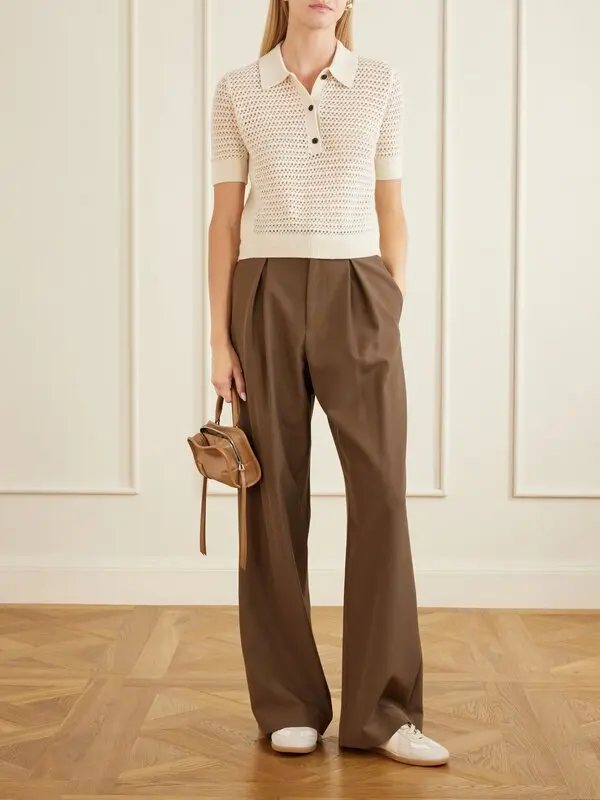 MAISON MARGIELA Pleated Wide-leg Trousers