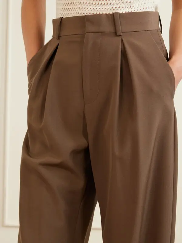 MAISON MARGIELA Pleated Wide-leg Trousers