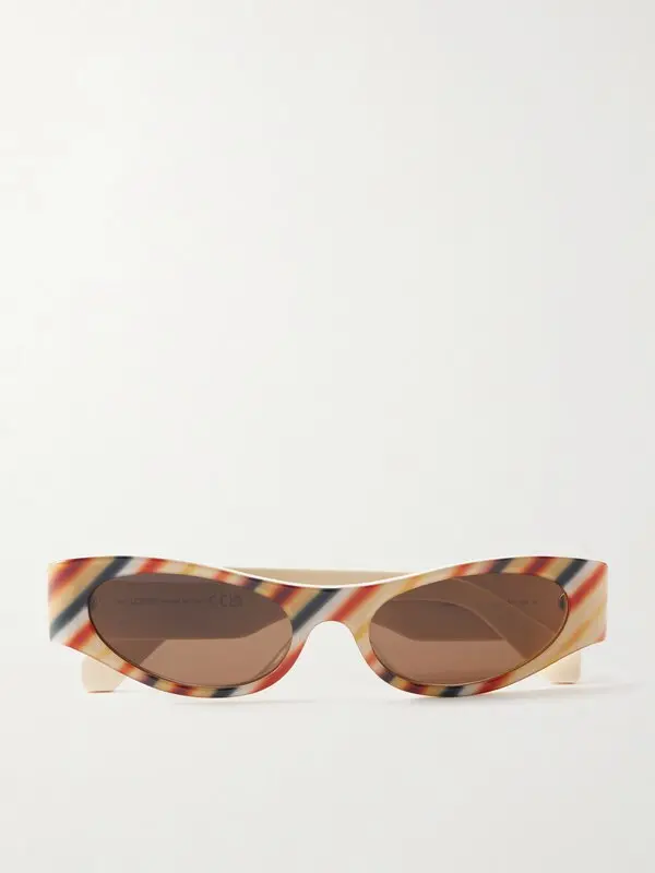 Loewe D-frame Striped Acetate Sunglasses - Multi