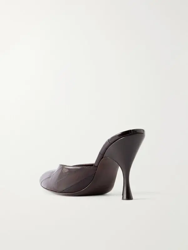 HERBERT LEVINE Sitting Pretty 95 Textured-leather Pumps