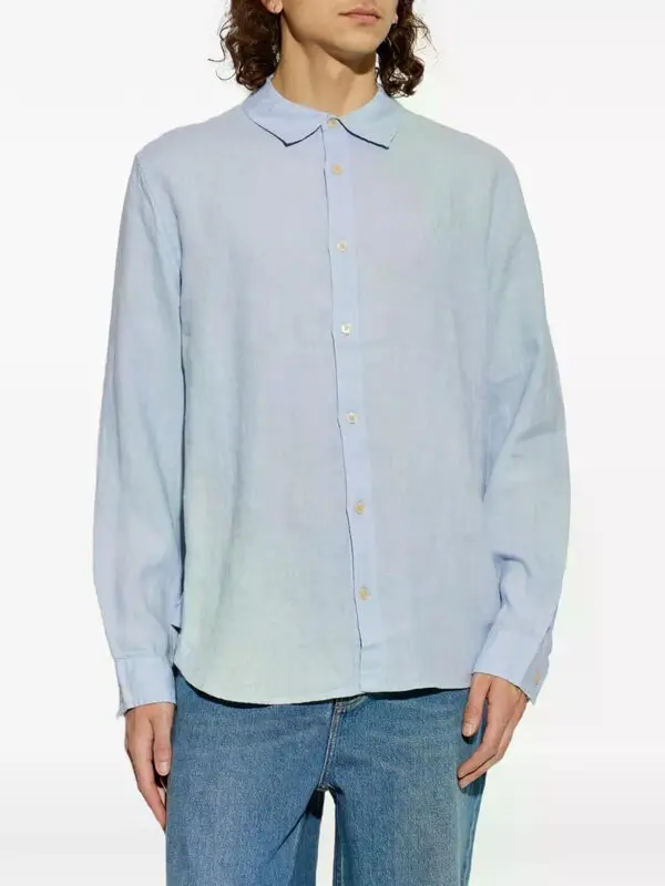 ALLSAINTS Loom Long-sleeved Shirt - Blue