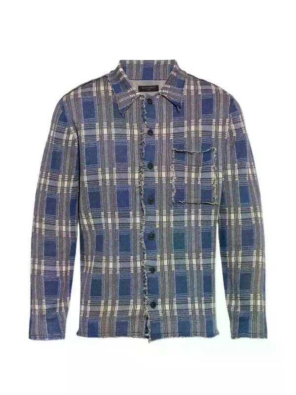 ALLSAINTS Solmar Check-pattern Knitted Cardigan