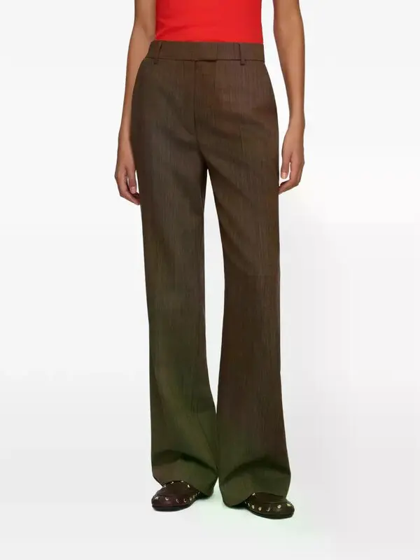 GANNI Mélange Effect Trousers