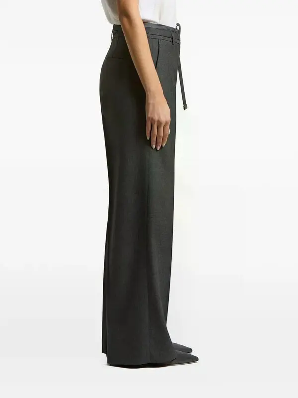 Peserico Pressed-crease Belted Trousers