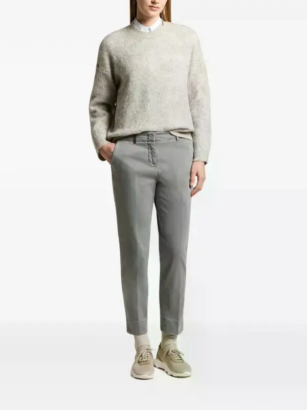Peserico Diamond-knit Sweater - Grey