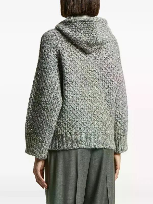 Peserico Zip Fastening Hooded Cardigan