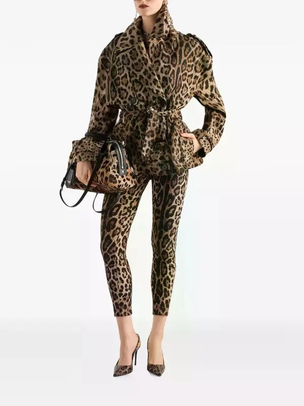 Dolce & Gabbana Leo-print Cotton Drill Jacket