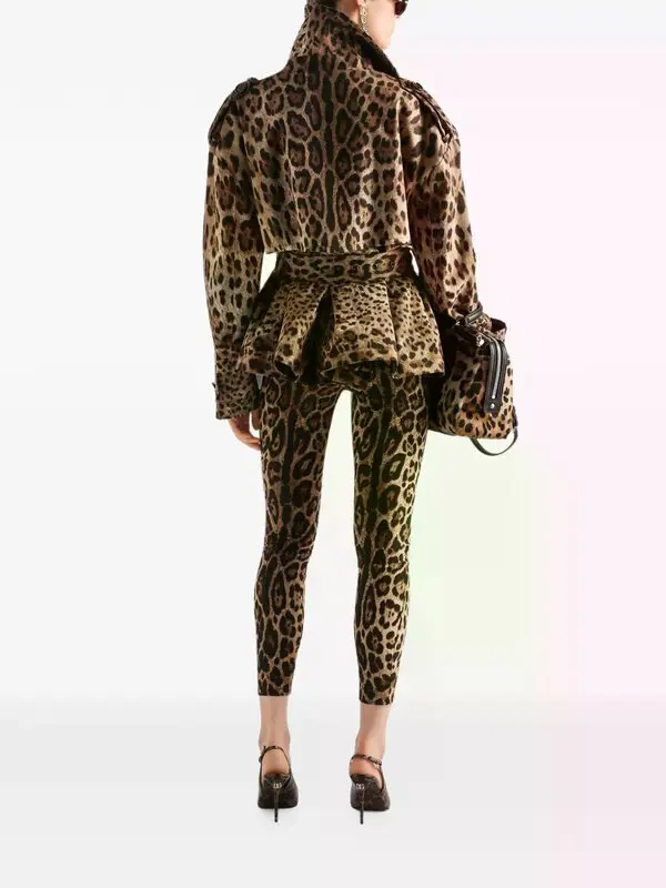 Dolce & Gabbana Leo-print Cotton Drill Jacket