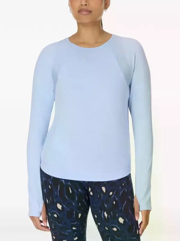 Sweaty Betty Glacier Mesh Panelled Long Sleeve Top - Blue