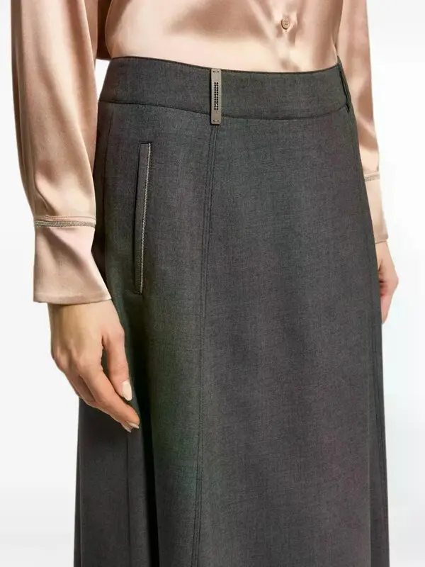 Peserico Belt-loop Maxi Skirt
