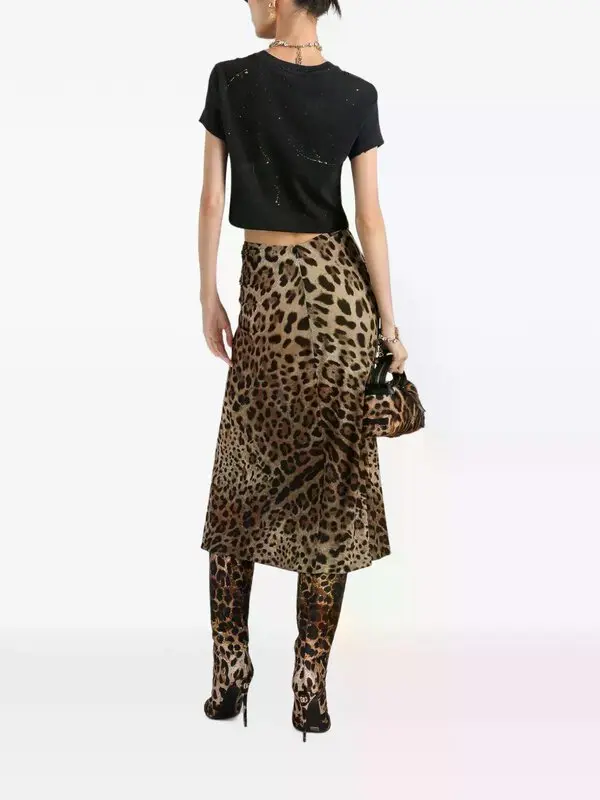 Dolce & Gabbana White Graphic T-shirt - Black
