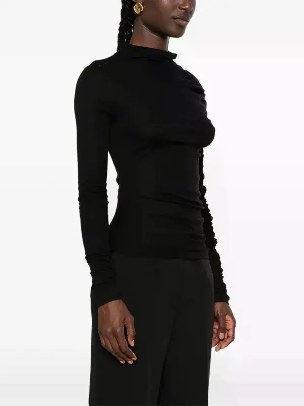 Pinko Ruched Long Sleeve Top