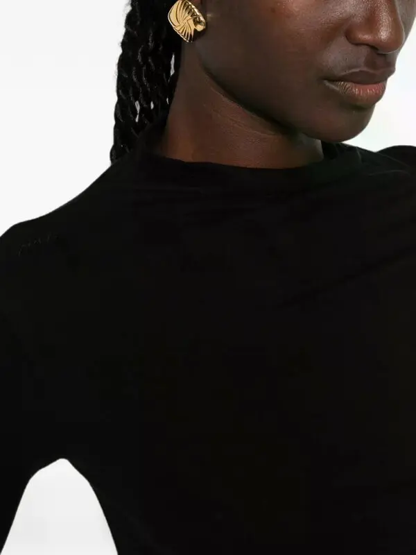 Pinko Ruched Long Sleeve Top