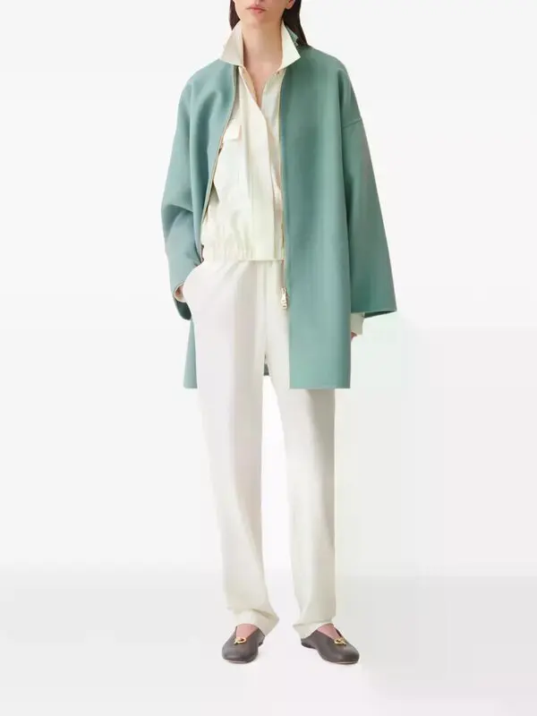 Fabiana Filippi Elasticated-hem Flap-pocket Bomber Jacket