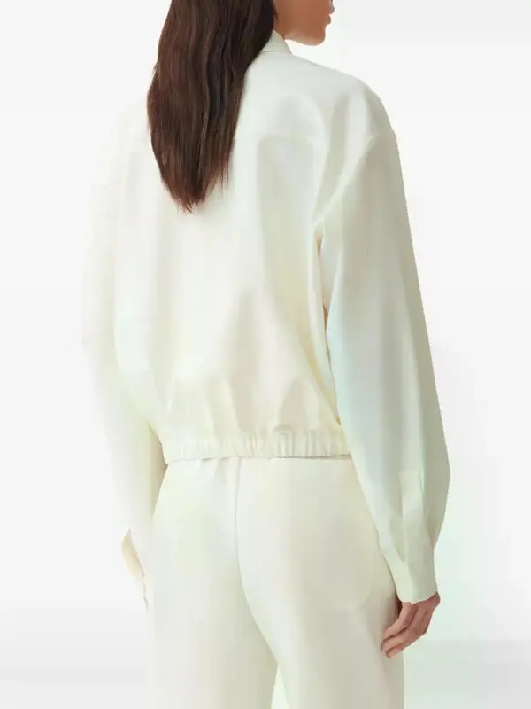 Fabiana Filippi Elasticated-hem Flap-pocket Bomber Jacket