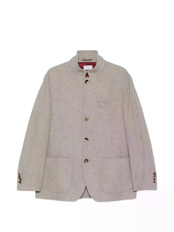 Brunello Cucinelli Cashmere Single-breasted Blazer - Neutrals