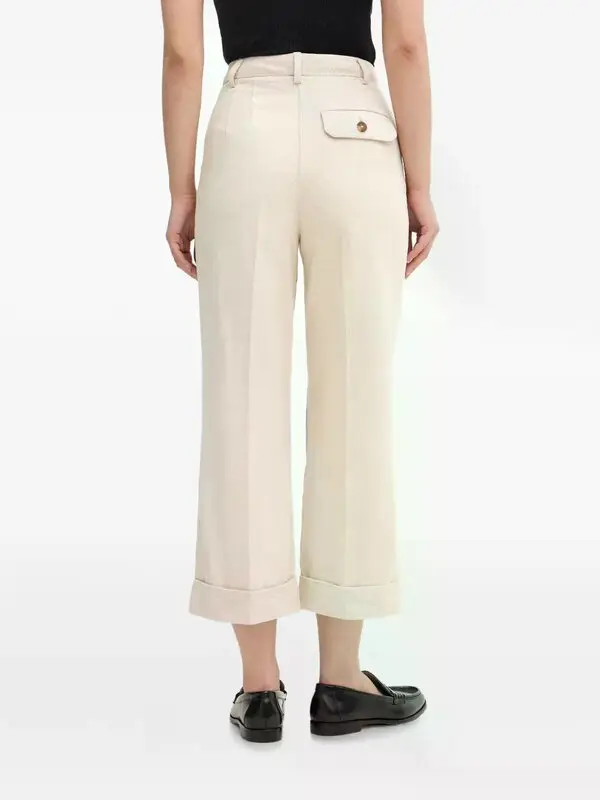BENETTON Pleated Turn-up Trousers