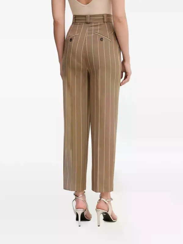 BENETTON Pinstripe Pleated Trousers