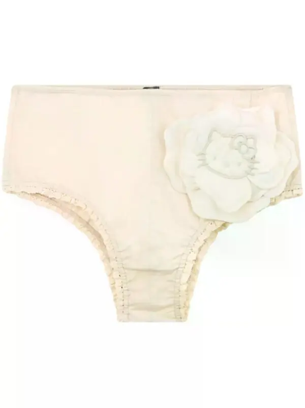 Gcds Hello Kitty Floral Embellished Panties - Neutrals