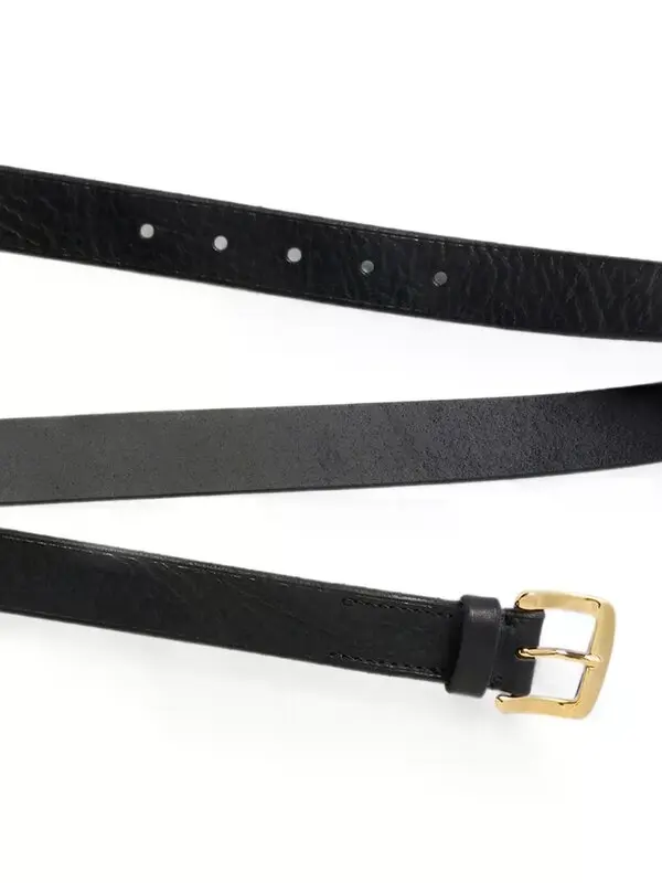 Dsquared2 Logo Detail Leather Belt - Black